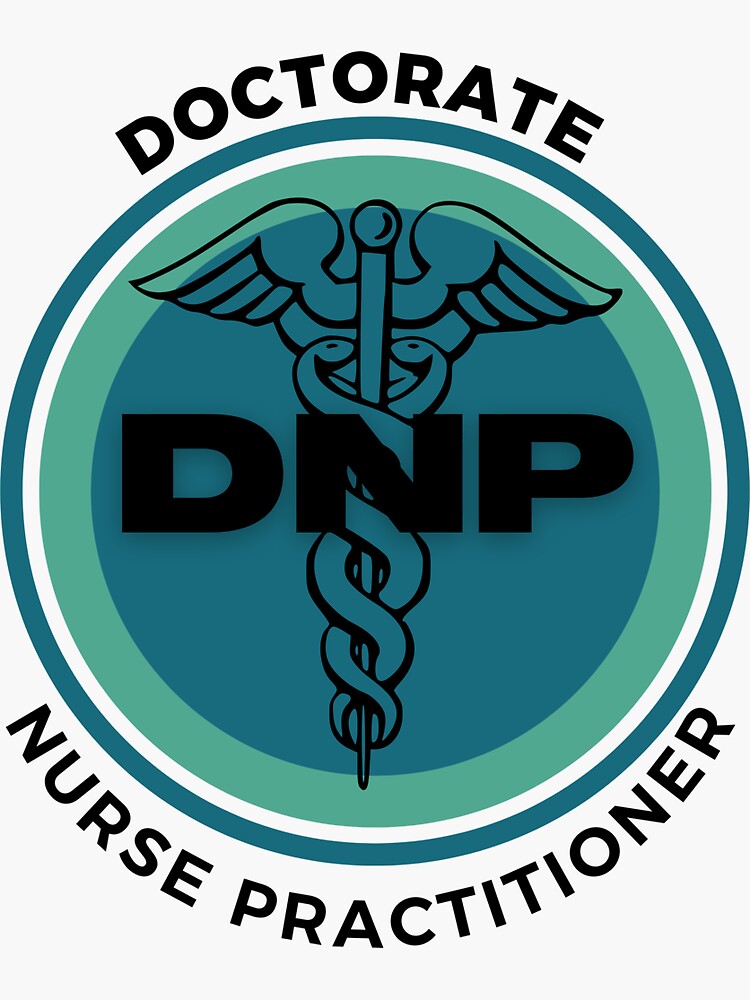 "DNP round blue logo" Sticker for Sale by Nurse-I-am | Redbubble
