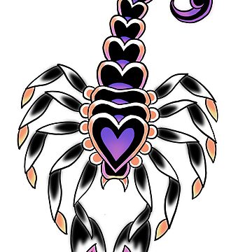 "Traditional scorpion tattoo" Art Print for Sale by bellylynn | Redbubble
