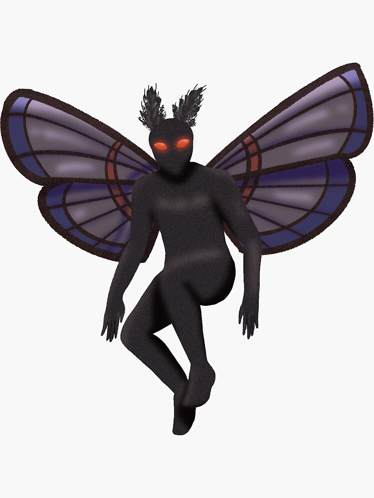 "Mothman no background" Sticker for Sale by desmondgraham | Redbubble