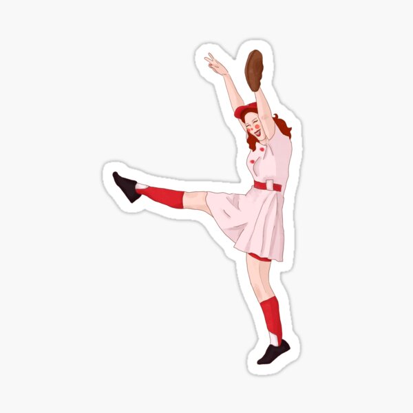 "greta kick !" Sticker for Sale by aliceelisabeth | Redbubble