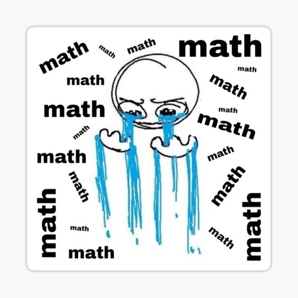 "hate math // back to school " Sticker for Sale by kwinssi | Redbubble