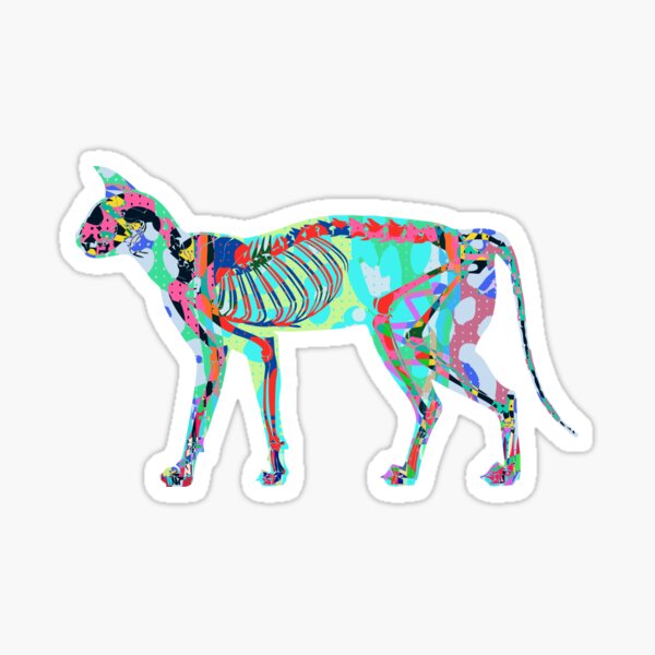 "Inside a cat" Sticker for Sale by Santurino | Redbubble