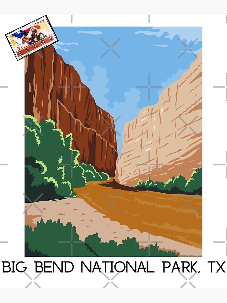 "Big Bend National Park, Texas national park service design" Poster for ...
