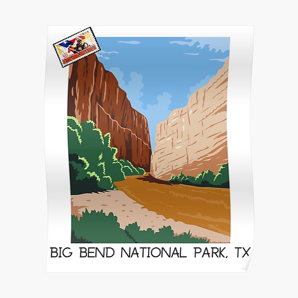 "Big Bend National Park, Texas national park service design" Poster for ...