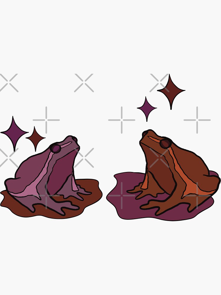 "Frog date " Sticker for Sale by SugarSaltSpice | Redbubble