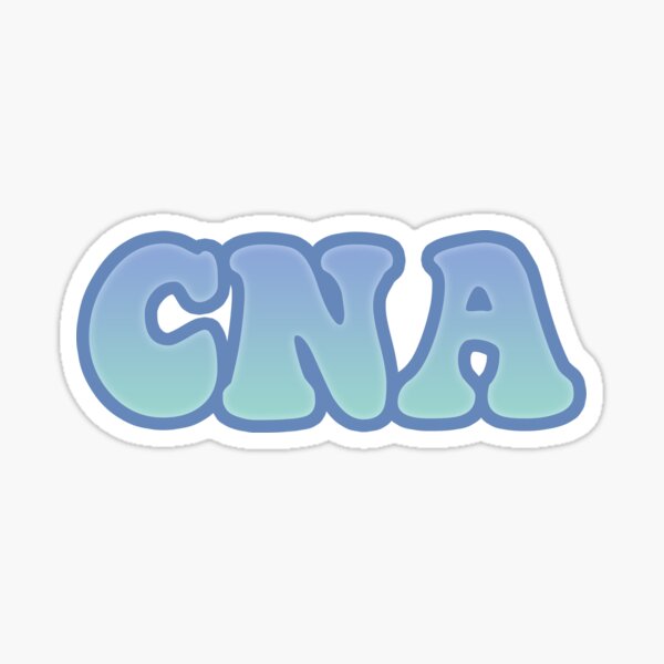 "CNA" Sticker for Sale by MLCDesigns | Redbubble