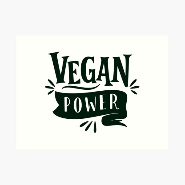 Lámina artística «Poder vegano, Veganismo, Activismo vegano, Derechos ...