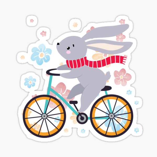 "Animals On Bikes" Sticker for Sale by WMPubudu | Redbubble