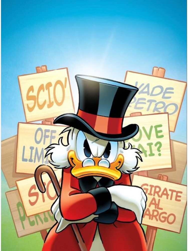 "Scrooge McDuck" Sticker for Sale by GEK-NERD | Redbubble