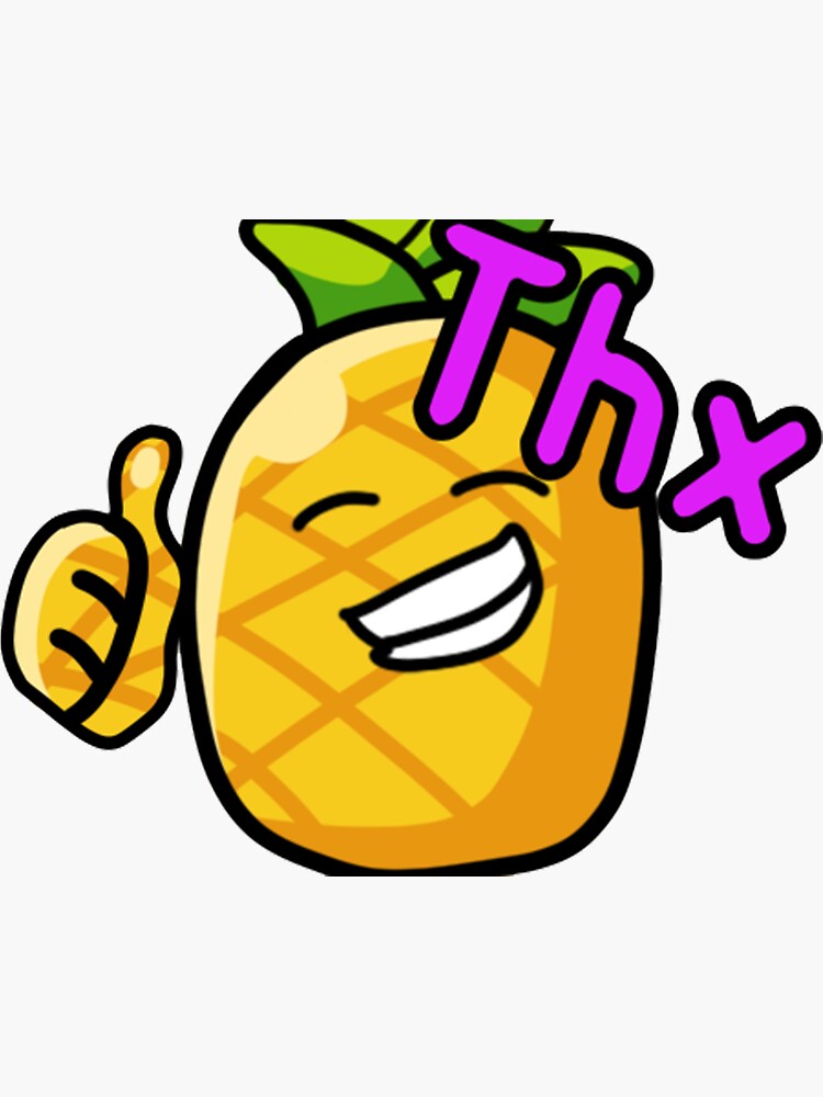 "Pineapple THX" Sticker for Sale by Lycanne | Redbubble