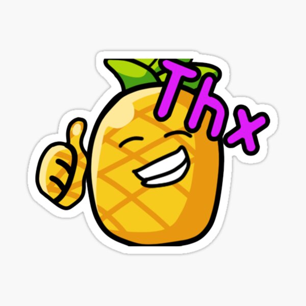 "Pineapple THX" Sticker for Sale by Lycanne | Redbubble