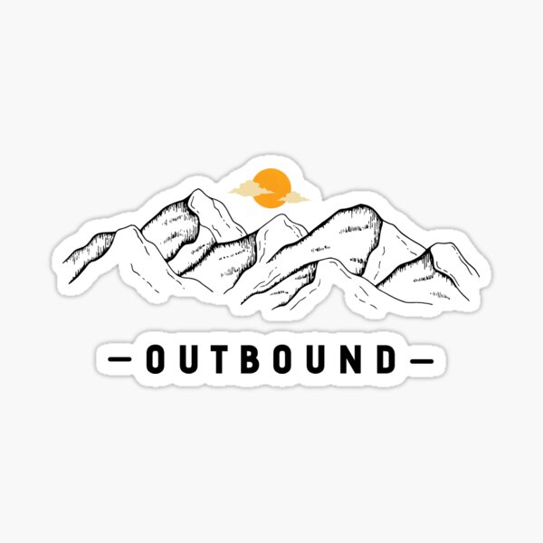 "OUTBOUND " Sticker for Sale by freshprincew93 | Redbubble