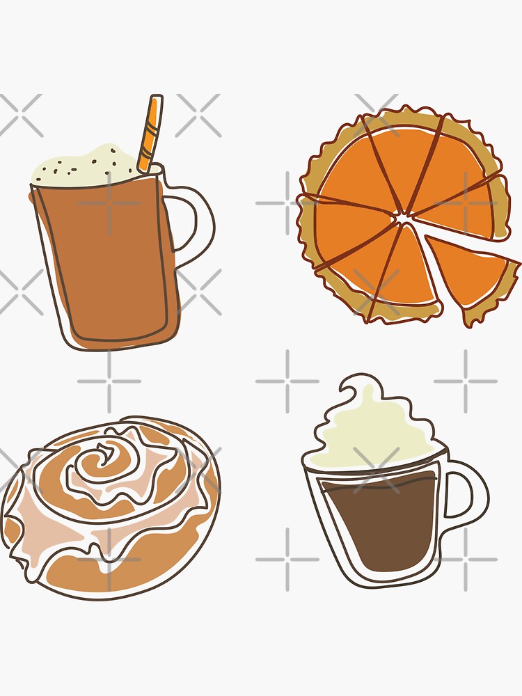 "Sweet Desserts Sticker " Sticker for Sale by dew-design | Redbubble