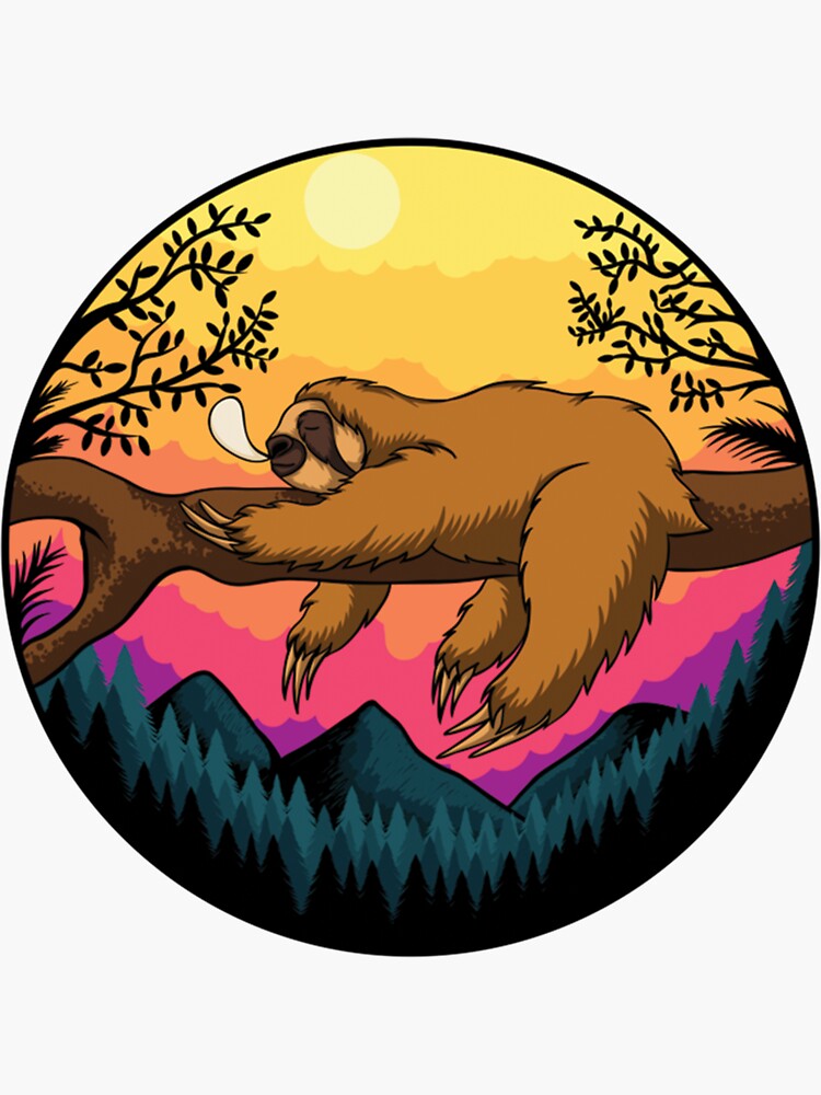 "Sloth Stack" Sticker for Sale by Art-IsArt | Redbubble