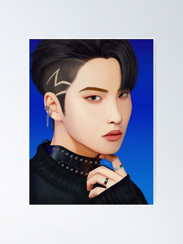 "Ateez Seonghwa Guerrilla" Poster for Sale by mochikookart | Redbubble