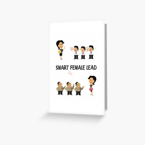 "Smart female lead Female Boss Funny meme " Greeting Card for Sale by ...