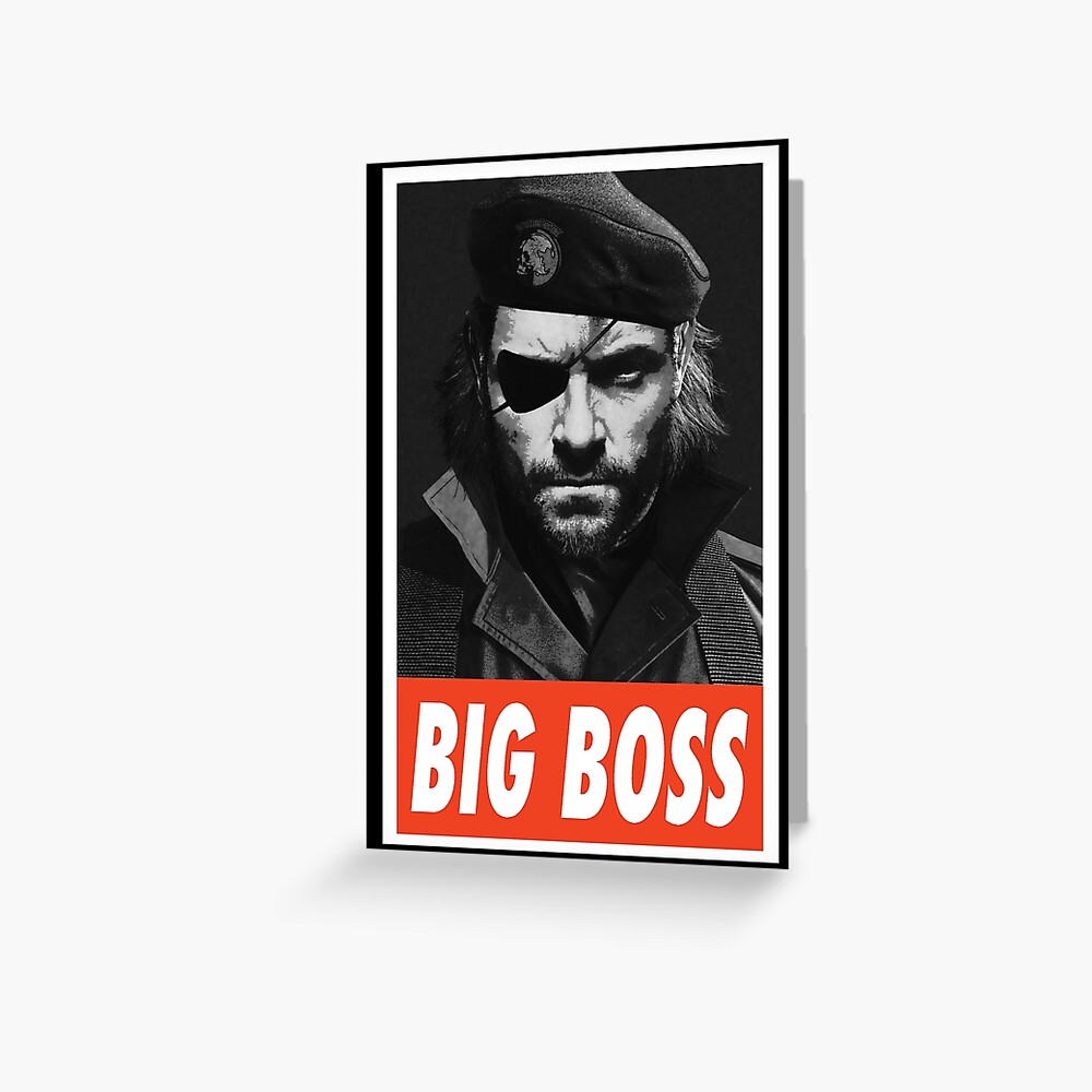 "-METAL GEAR SOLID- Big Boss" Greeting Card by WubbaDubb | Redbubble