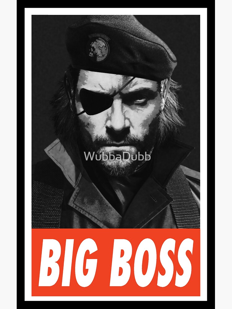 "-METAL GEAR SOLID- Big Boss" Sticker for Sale by WubbaDubb | Redbubble