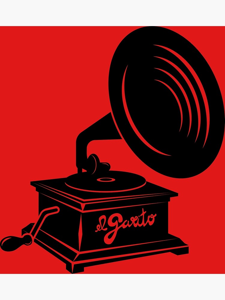 "El Garito Gramophone | Black" Poster for Sale by ElGarito | Redbubble