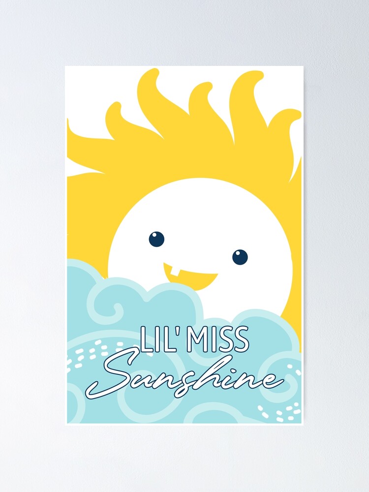 "Lil Miss Sunshine smiley face" Poster for Sale by Memetic-Agent ...