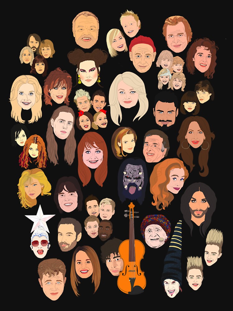 "Icons of the Eurovision Song Contest" T-shirt for Sale by ...