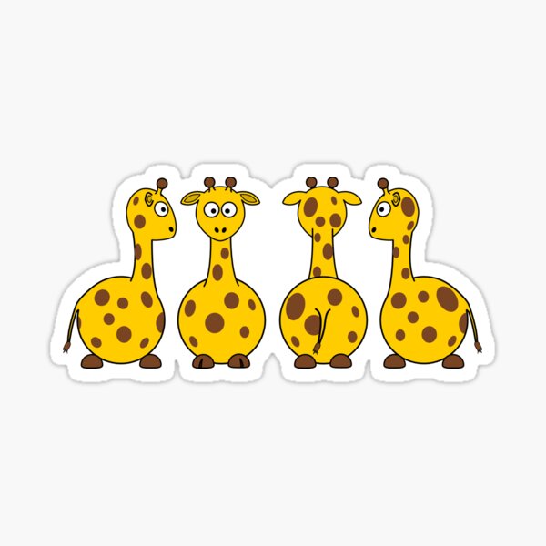 "FANY GIRAFE CUTE ANIMAL " Sticker for Sale by YASSIN-LAGH | Redbubble