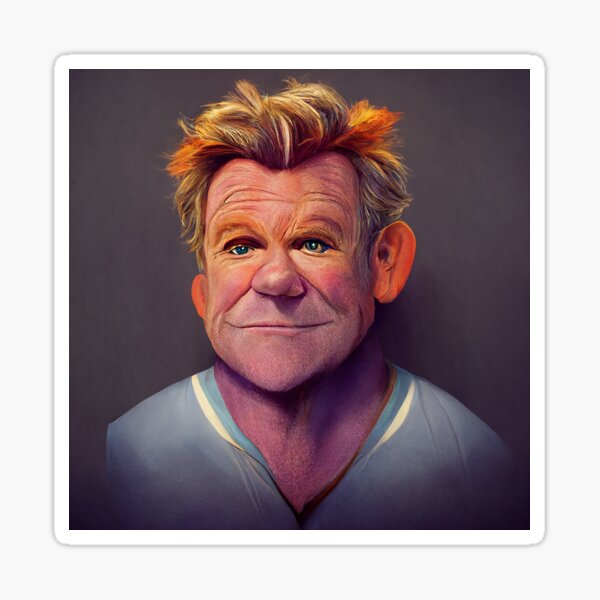 "Gordon Ramsay" Sticker for Sale by HomelessMonkey | Redbubble