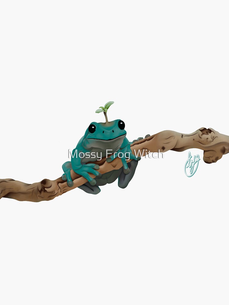 "Sprout Frog" Sticker for Sale by Amy-Rose-Art | Redbubble