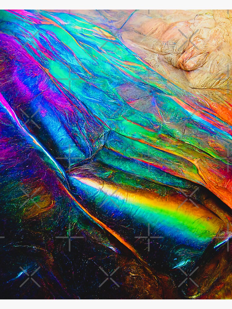 "Sheets of Iridescence X" Sticker for Sale by CoffeeandHope | Redbubble