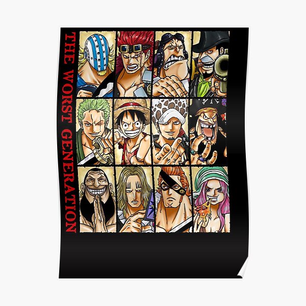 "One Piece The worst generation" Poster for Sale by Elizabeth5685 ...