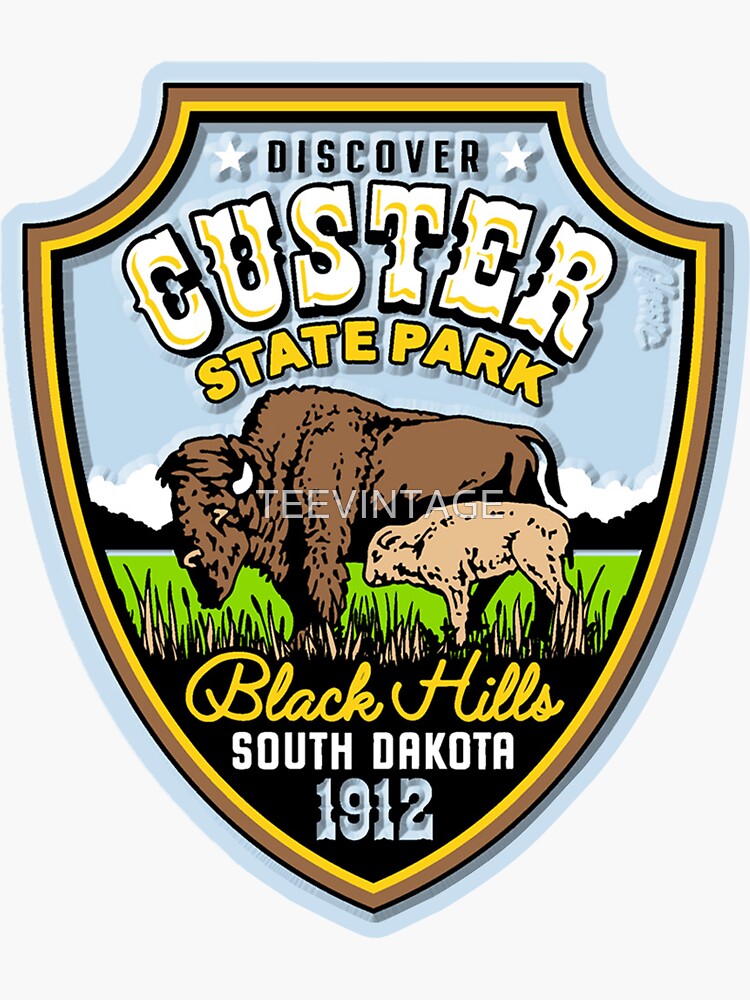 "Custer State Park Black Hills South Dakota 1912" Sticker for Sale by ...