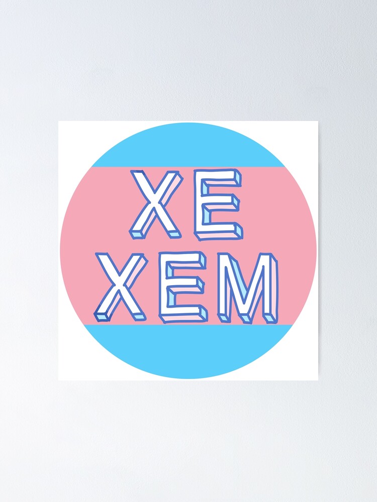 "Xe/Xem Pronouns" Poster for Sale by Draikinator | Redbubble