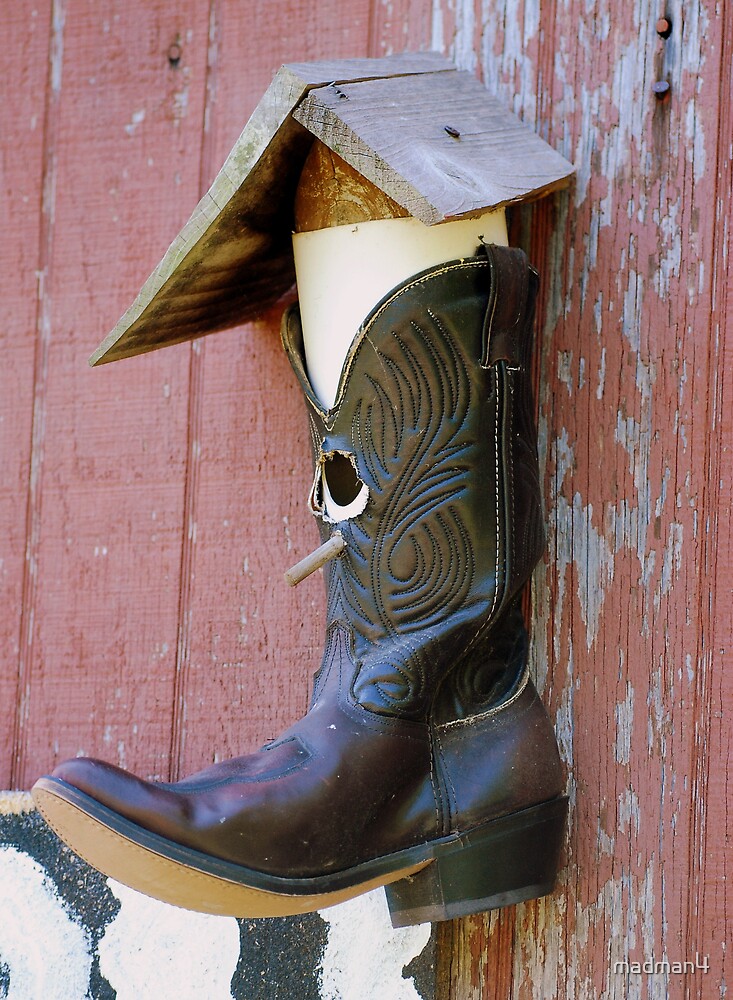 "Cowboy Boot Birdhouse" by madman4 | Redbubble