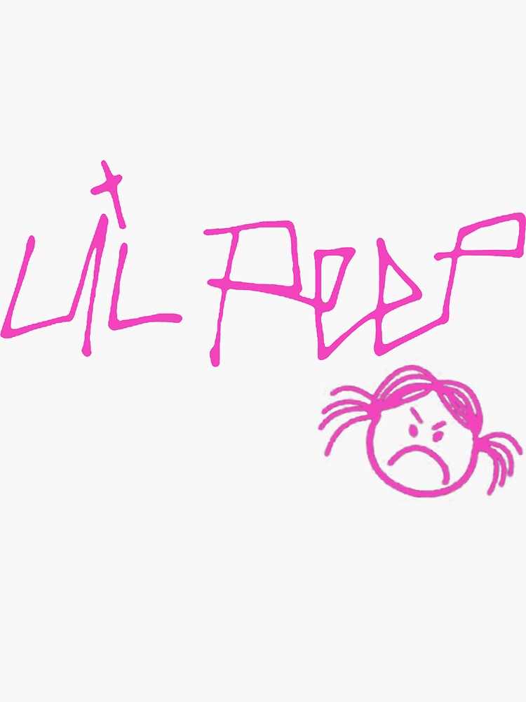 "Lil Peep Love art" Sticker for Sale by JANELLE8877 | Redbubble