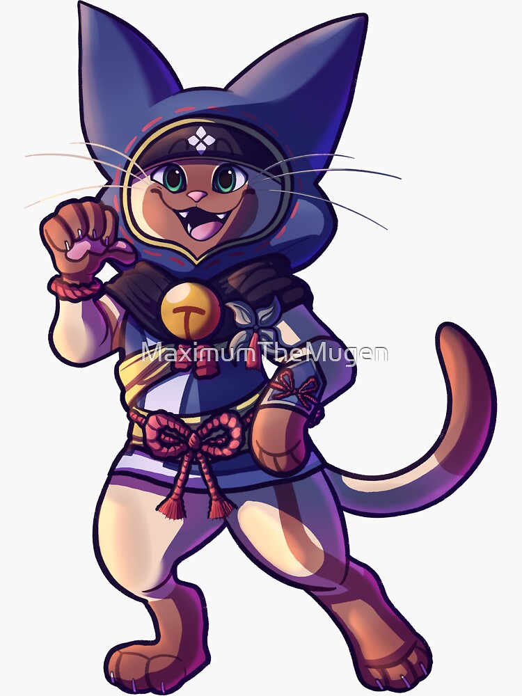"Monster Hunter Palico" Sticker for Sale by MaximumTheMugen | Redbubble