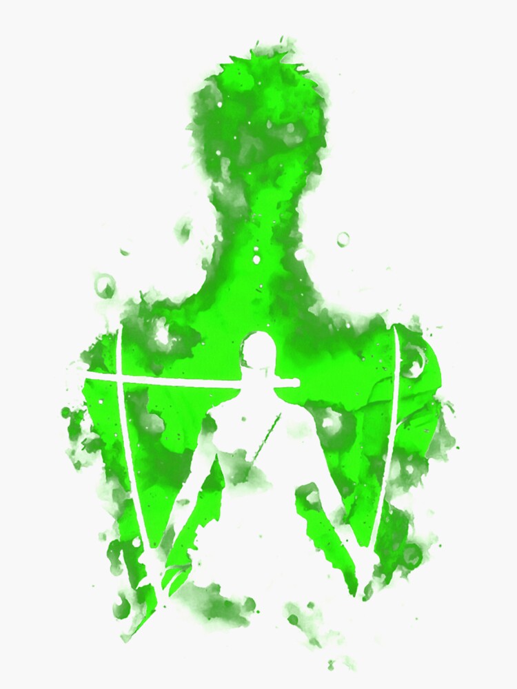 "Roronoa Zoro Logo Classic " Sticker for Sale by Deontaesinski | Redbubble