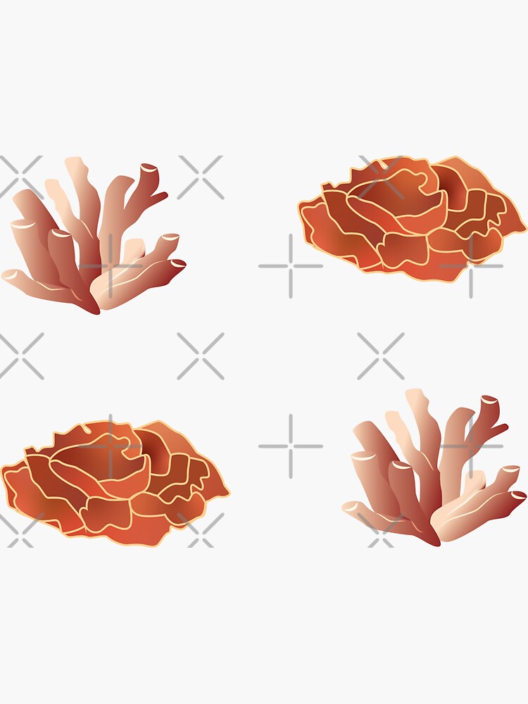 " sea corals" Sticker for Sale by Pearsville | Redbubble