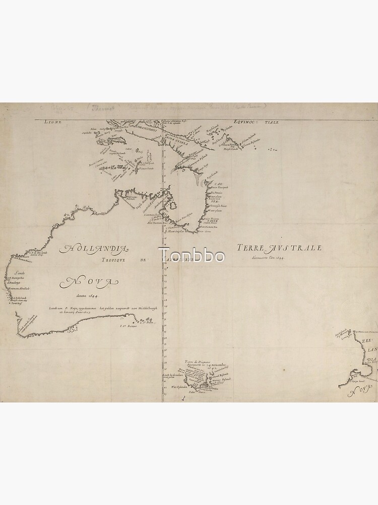 "Hollandia Nova detecta 1644 (Historical Australia map)" Art Print for ...
