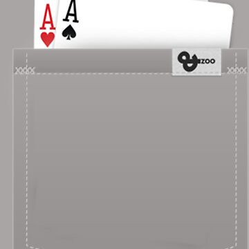 "Pocket Aces Poker Cards " Sticker for Sale by JamiesionCC | Redbubble