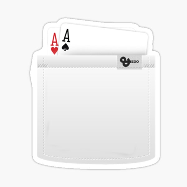 "Pocket Aces Poker Cards " Sticker for Sale by JamiesionCC | Redbubble