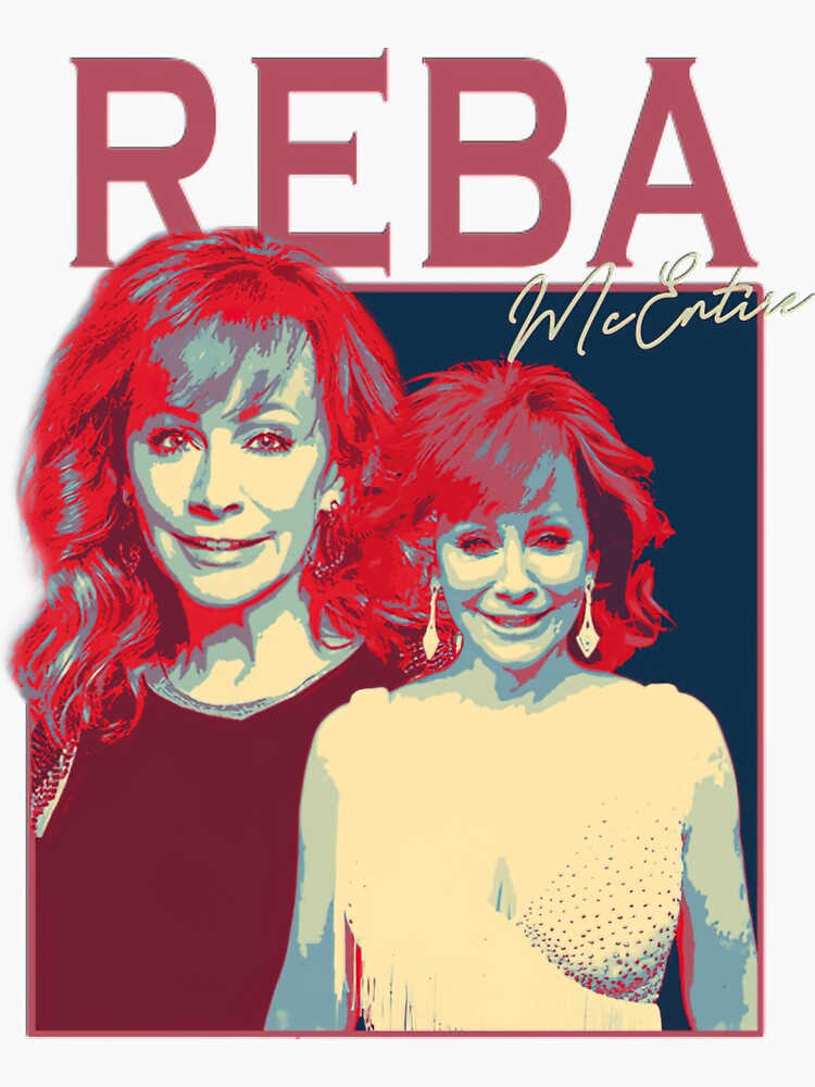 "Reba Mcentire" Sticker for Sale by ChartierArt | Redbubble