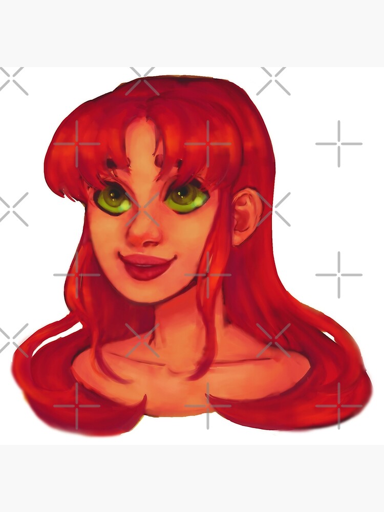 "teen titans starfire portrait" Poster for Sale by queenlypirate ...