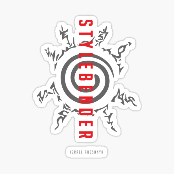 "Stylebender - Israel Adesanya The Last Stylebender " Sticker for Sale ...