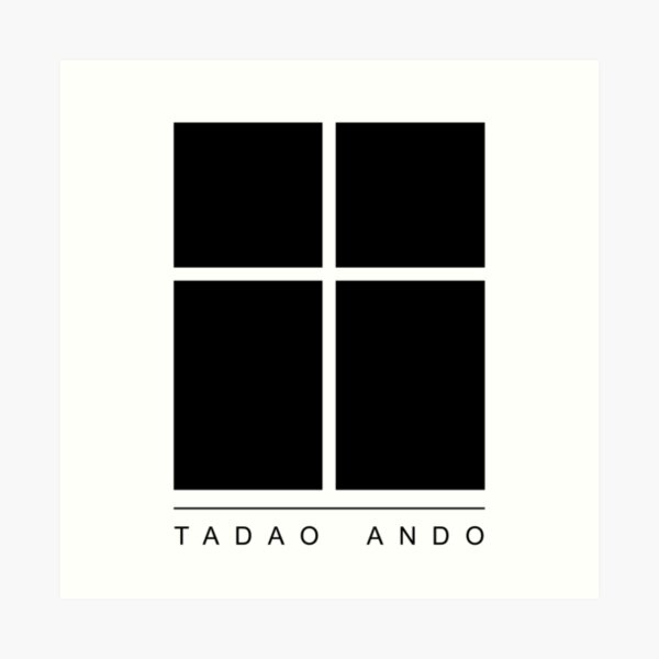 "Tadao Ando Logo" Art Print by StrangeReflect | Redbubble