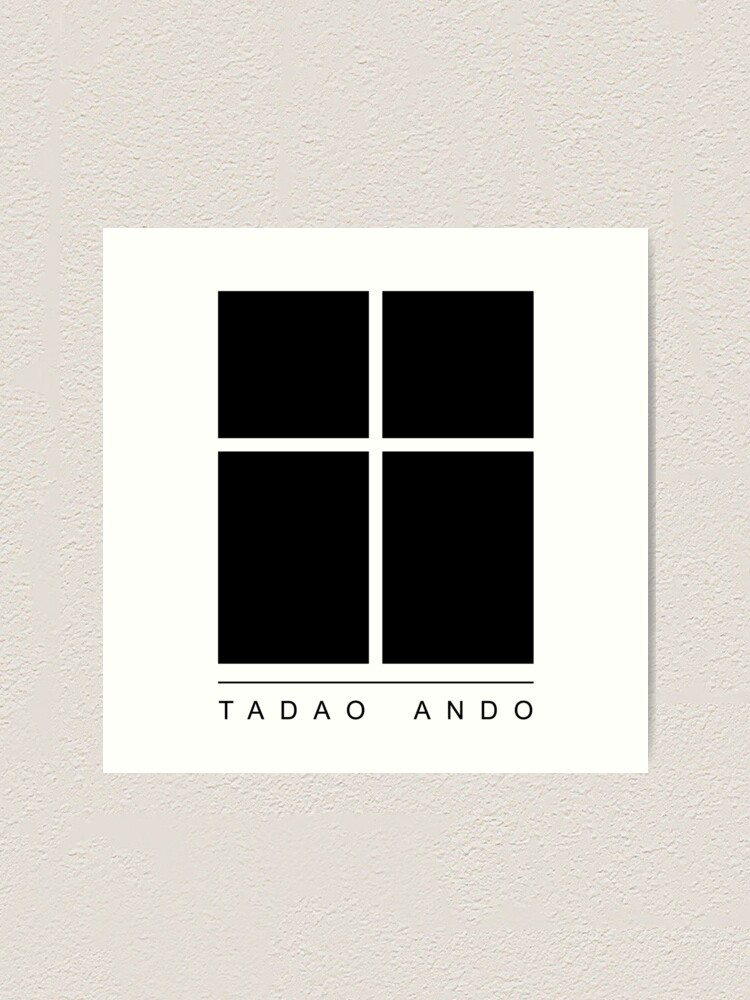 "Tadao Ando Logo" Art Print by StrangeReflect | Redbubble