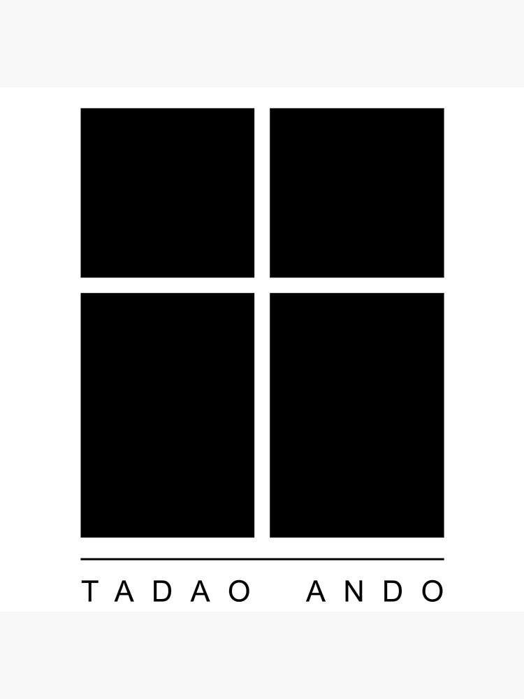 "Tadao Ando Logo" Poster by StrangeReflect | Redbubble