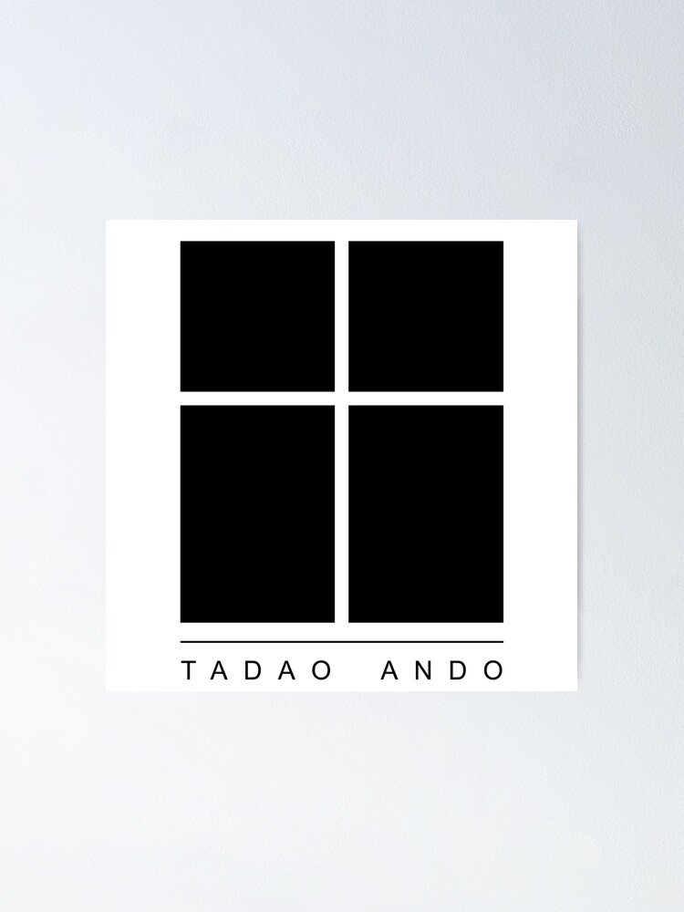 "Tadao Ando Logo" Poster by StrangeReflect | Redbubble