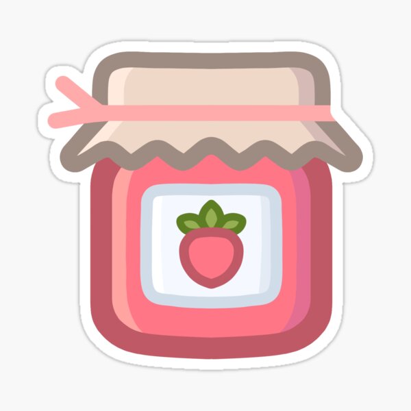 "Strawberry Jam" Sticker for Sale by whitelightningE | Redbubble