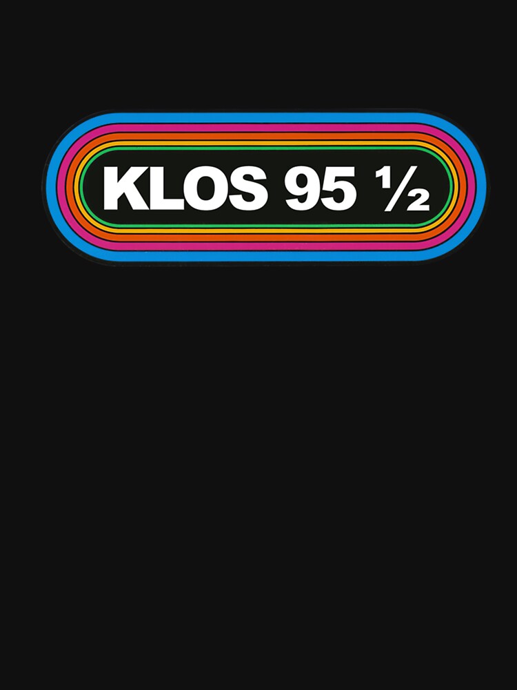 "Rainbow KLOS 95 5 Los Angeles 1980s Retro Radio Station Classic " T ...