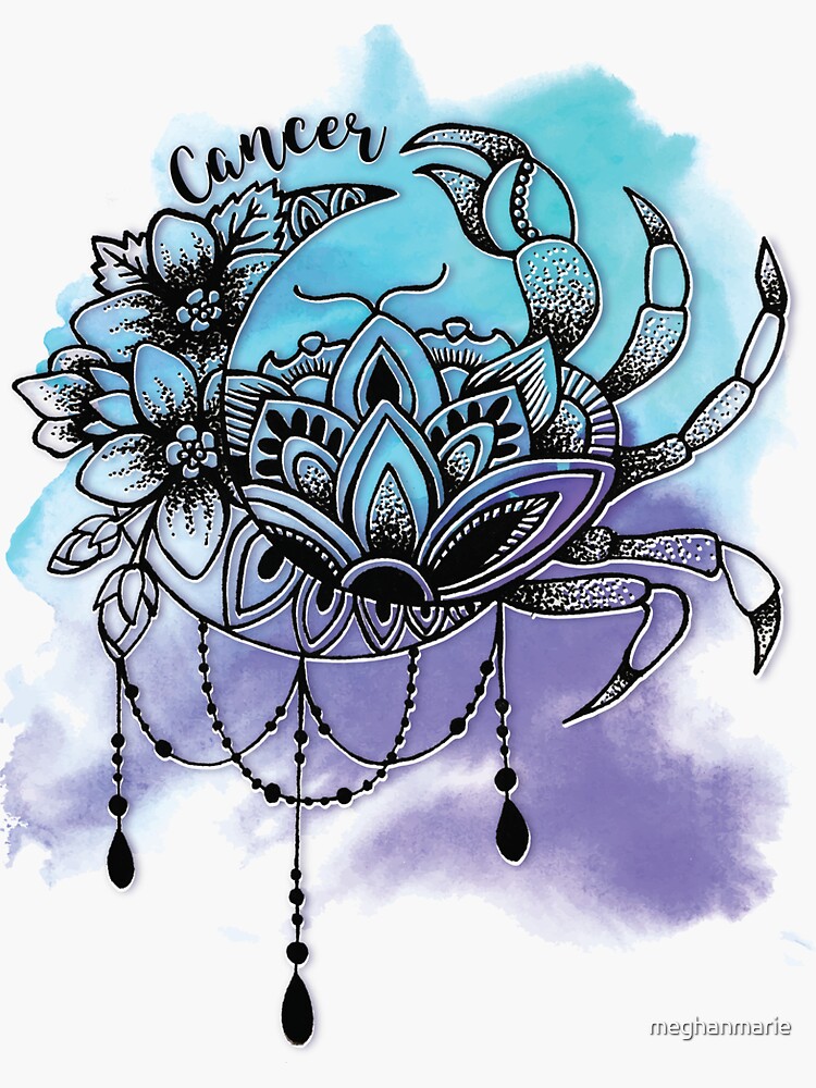 "Cancer Crab" Sticker for Sale by meghanmarie | Redbubble